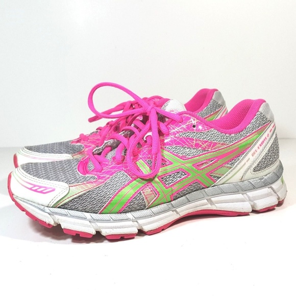 Asics | Shoes | Asics Gelexcite 2 Womens Running Shoes White Pin | Poshmark
